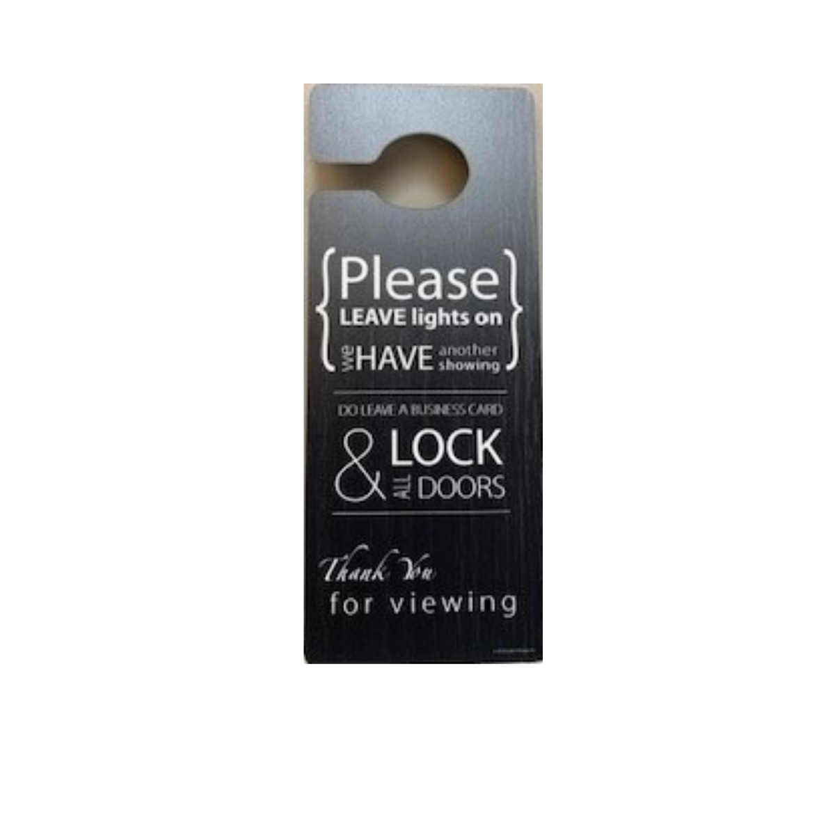 2 Sided Reminder Door Hangers | Brantford Regional Real Estate Association